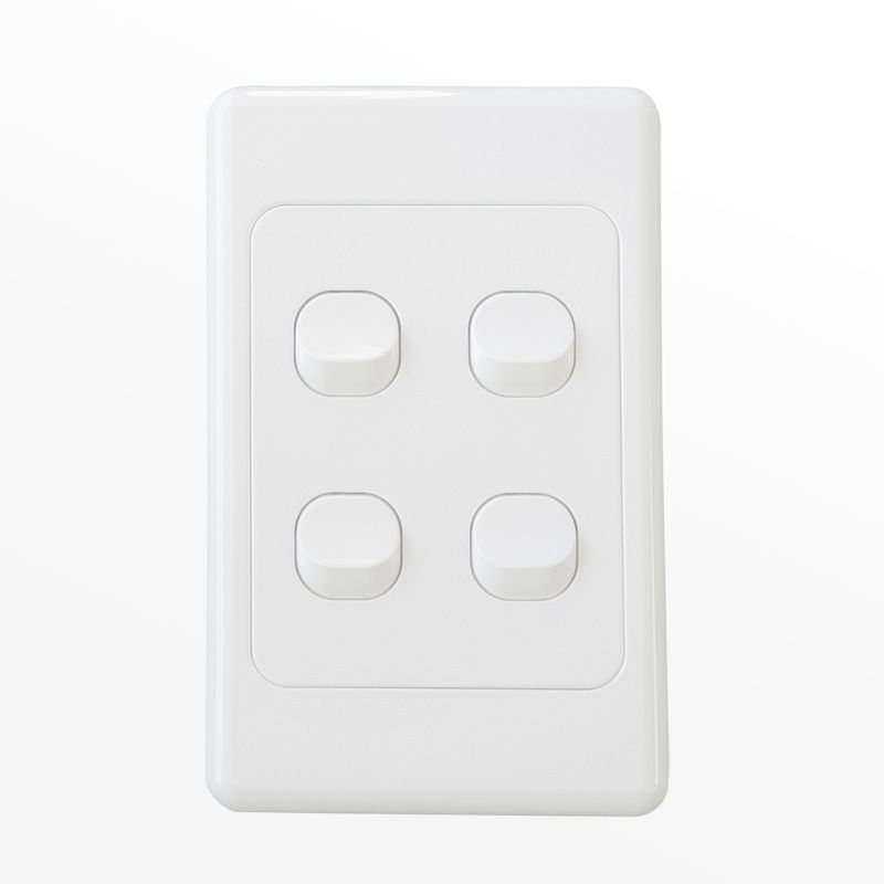 4 Gang Switch Special Price – Green LED