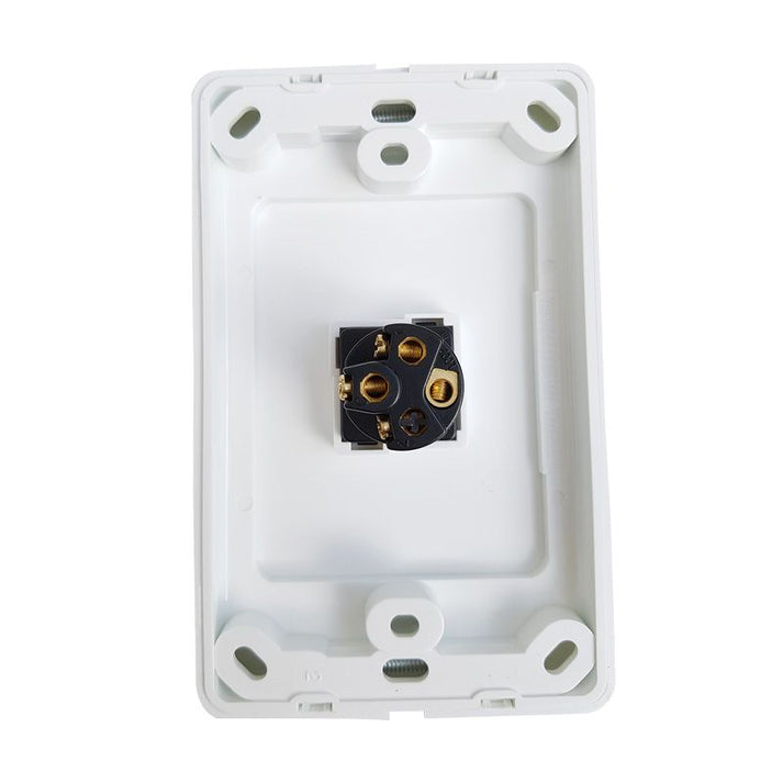 Single Vertical Light Switch NZ Standards – Green LED
